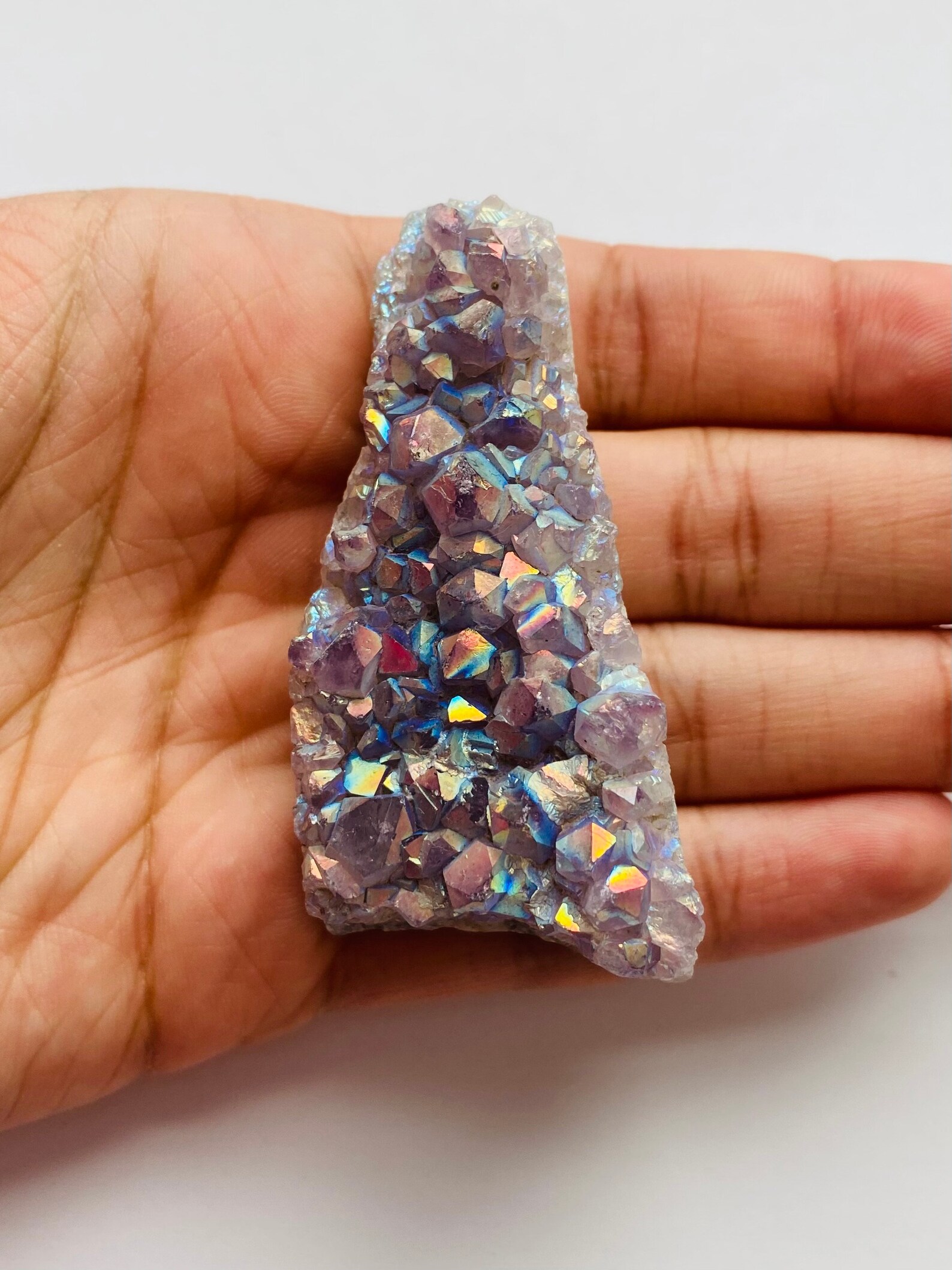 Large Angel Aura Amethyst Crystal Cluster Stone One of a Kind - Etsy