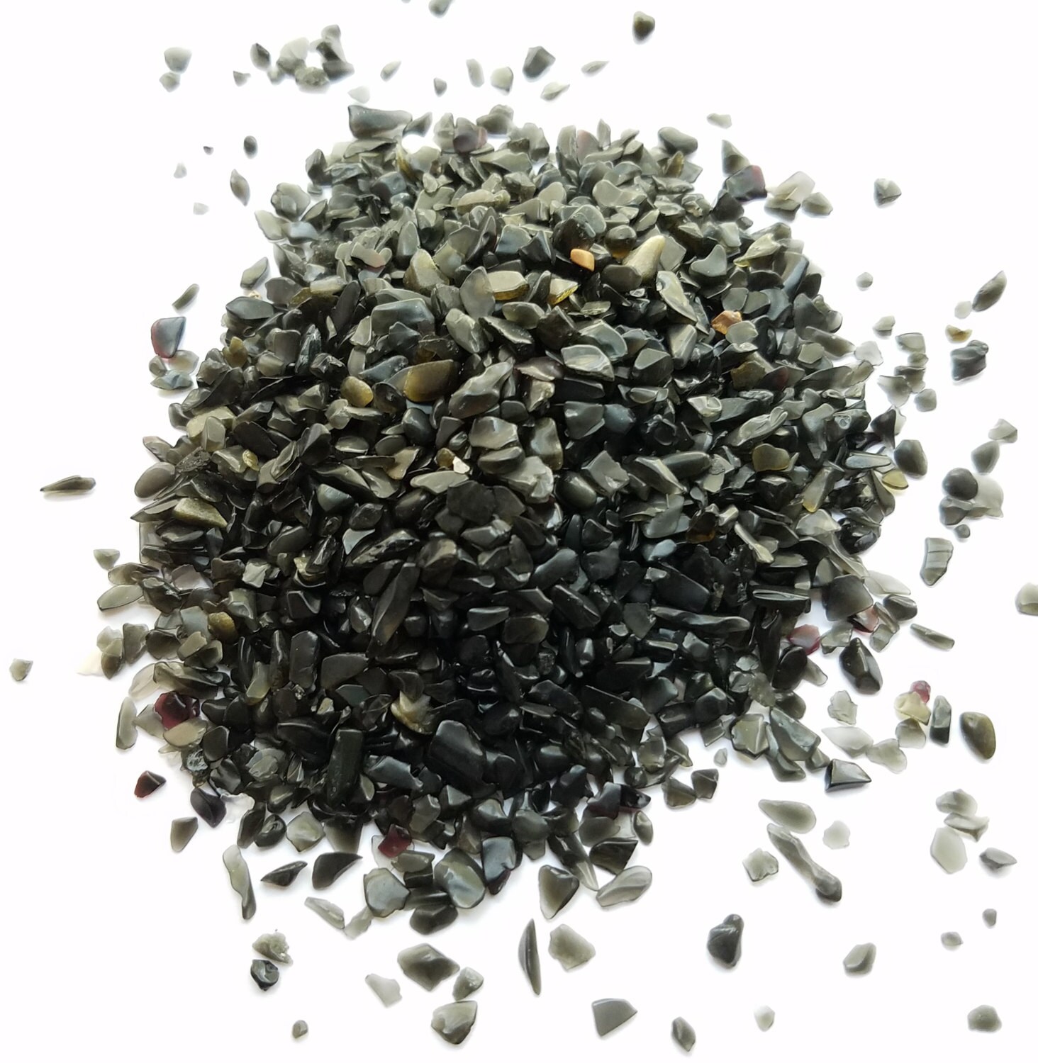 Small Natural Black Agate Chip Stones Tiny Stones Small | Etsy