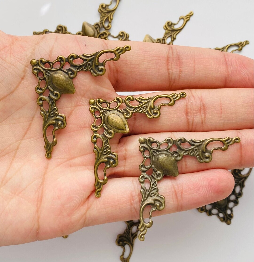 Bronze Connector, Bronze Brass Charms, Filigree Pendant, Antiqued Brass ...