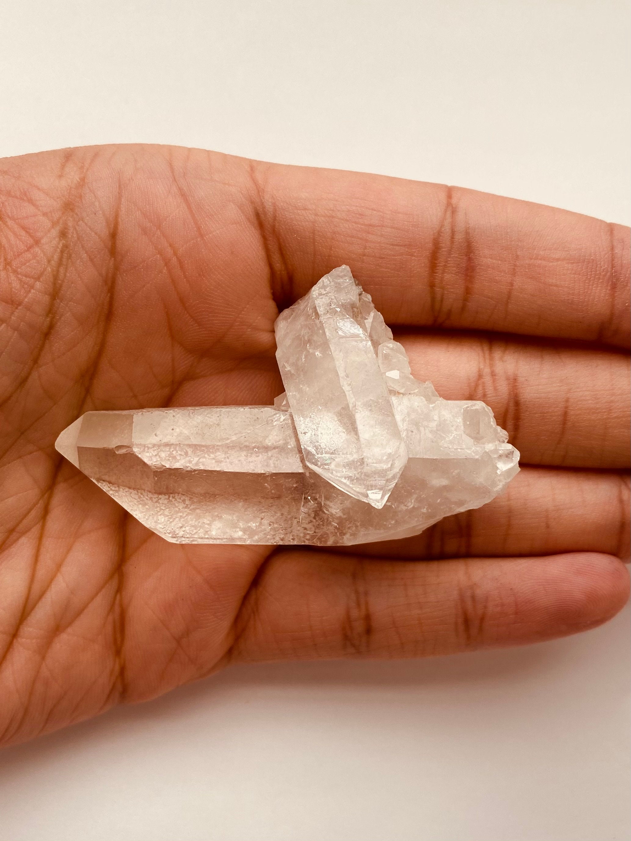 Genuine Clear Crystal Quartz Cluster Points Large White Raw | Etsy