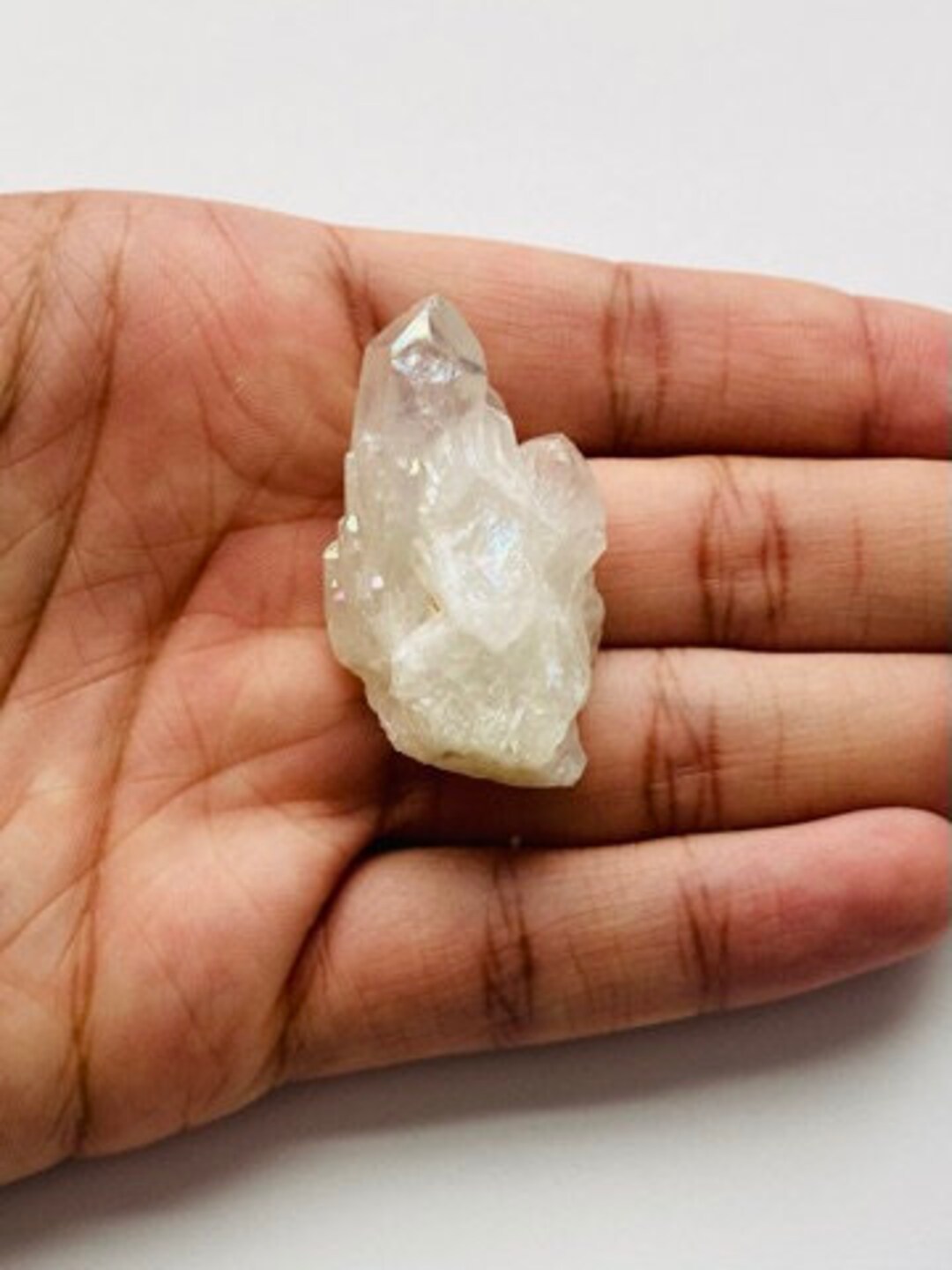 Large Crystal Point, Natural Formation Raw Crystal Cluster, Aura Quartz ...