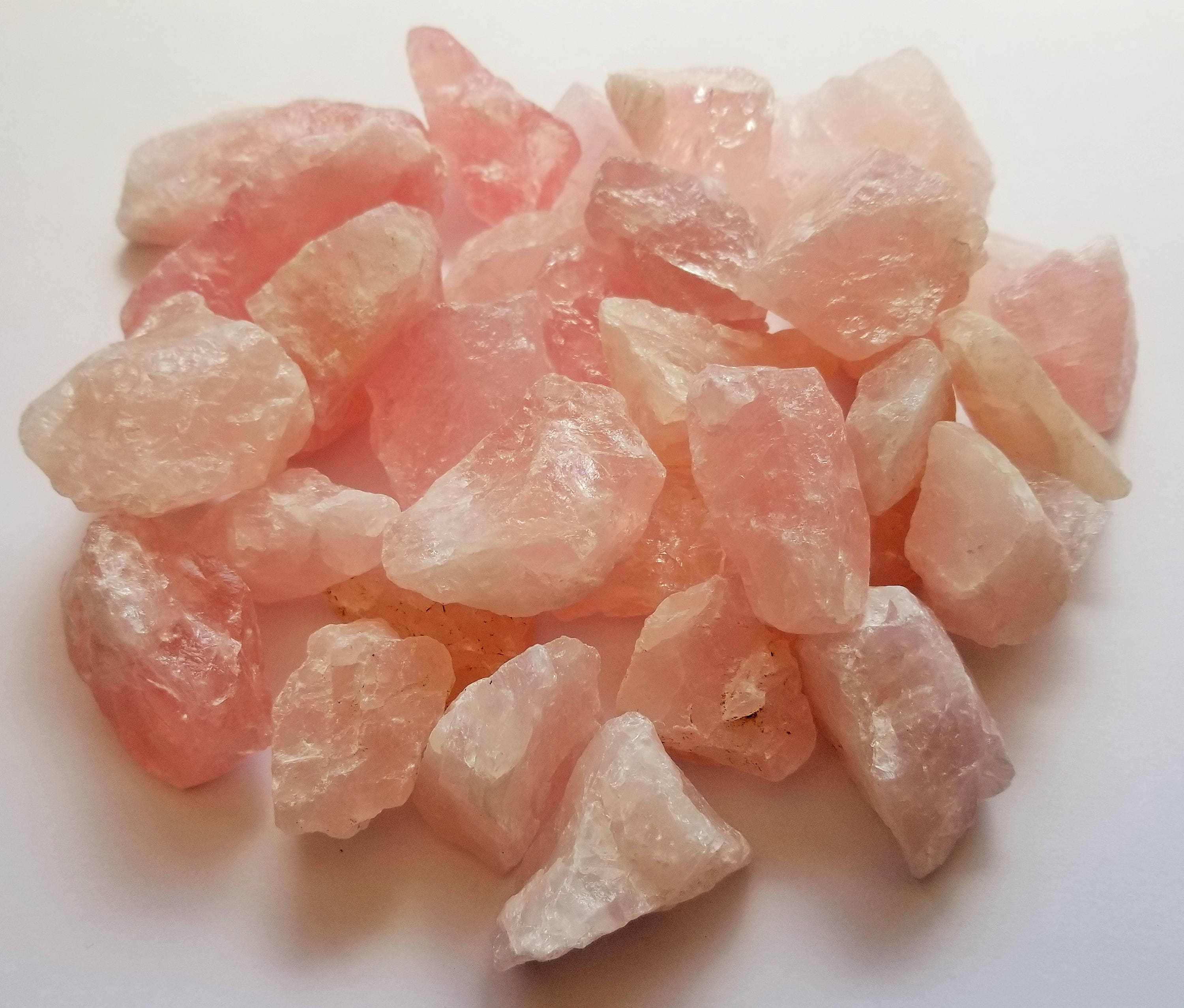 Pink Rose Quartz Stones Meditation Stone Pink Quartz Rose | Etsy