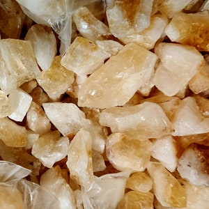 Large Citrine Crystal Stones, Raw Citrine Gem Stones, Yellow Orange ...