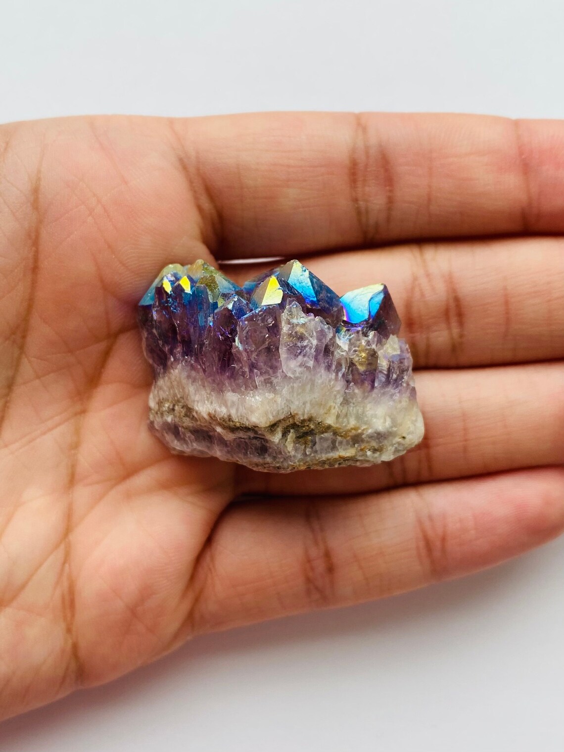 Large Angel Aura Amethyst Crystal Cluster Stone One of a Kind - Etsy