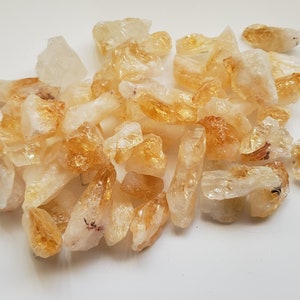 Med Raw Citrine Crystal Stones Crystal Rocks Yellow Citrine | Etsy
