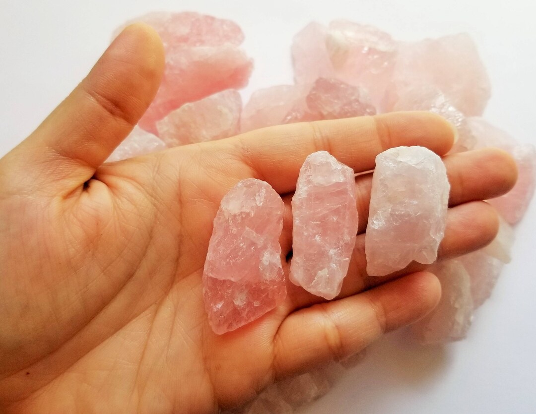 Pink Rose Quartz Stones, Meditation Stone, Pink Quartz, Rose Quartz ...