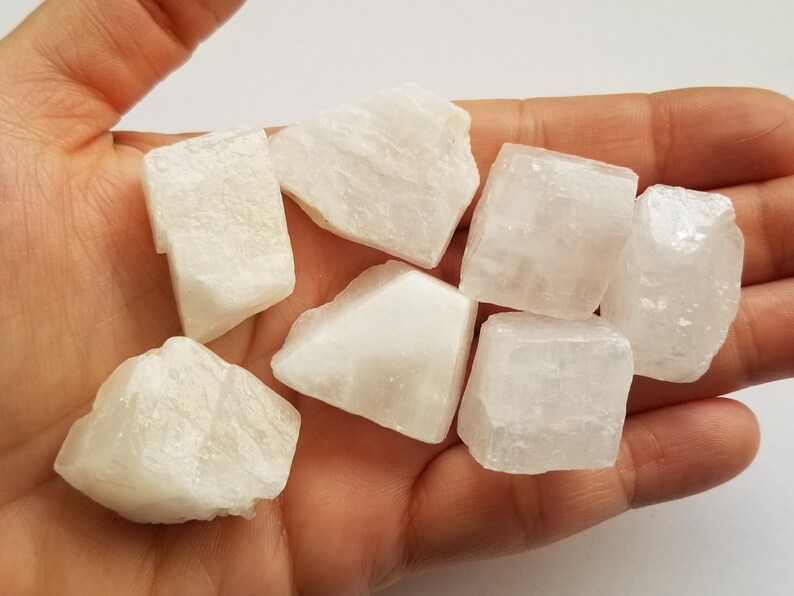 Raw Cubic White Calcite Rough Calcite Stones Rough Calcite | Etsy