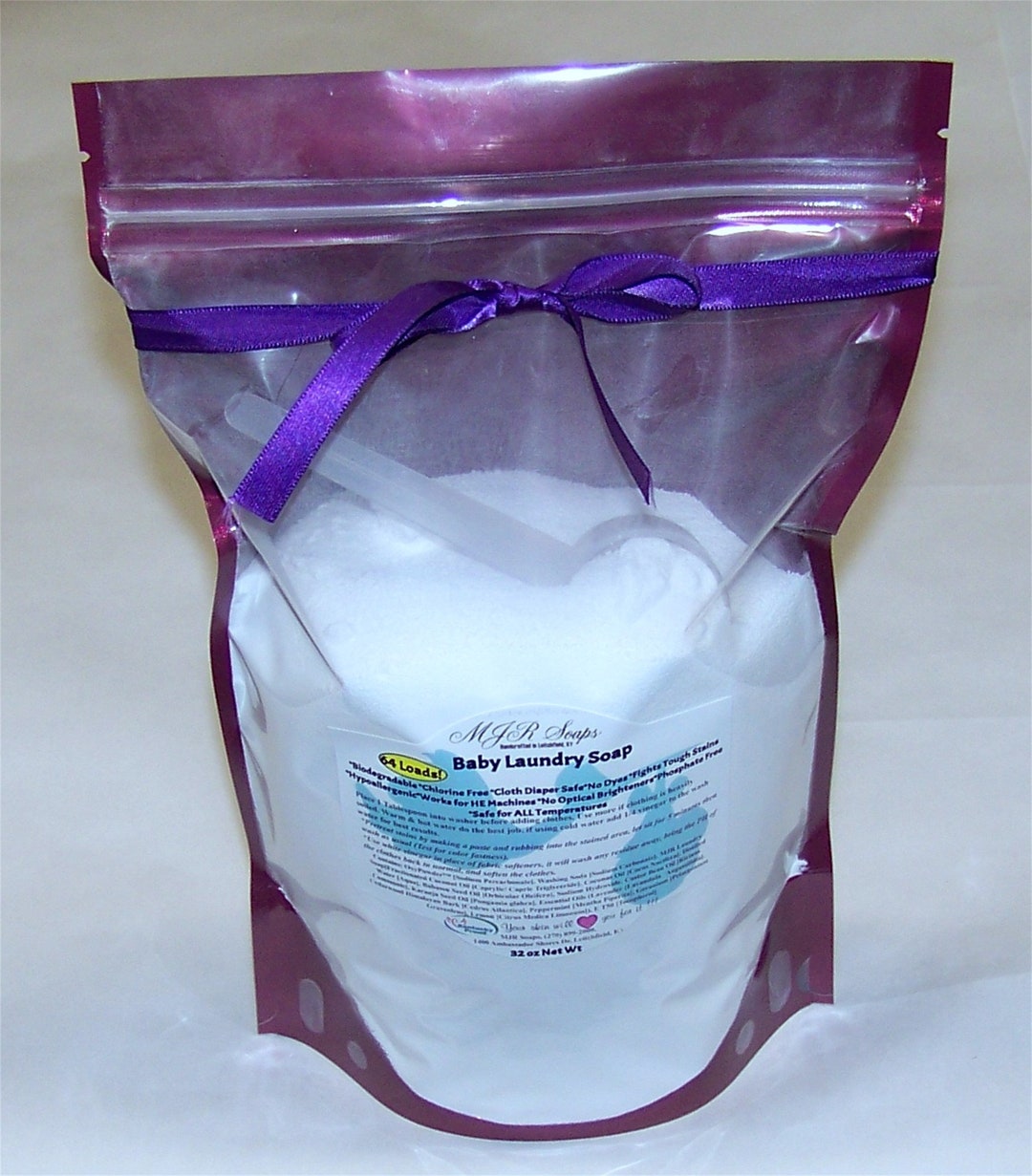 Baby Laundry Soap Powder 32 Oz 64 Load Unscented Natural by - Etsy