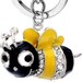 Cute Bumble Bee Key Ring Holder, Car Key Ring, Bumble Bee Pendant, Bee ...