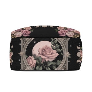 Cottagecore Whimsical Moon Phase Pink Rose Backpack, S M L Sizes, Boho ...
