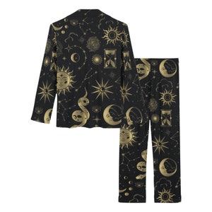 Magic Lovers' Dream, Bohosnake Celestial Print Button-up Classy Pajamas ...