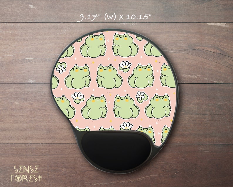 Funny Bum Bum Frog Cute Desk Mat Frogs Lovers Gaming Mouse - Etsy