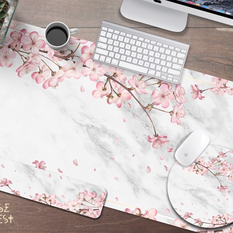 Cherry Blossom Desk Mats - Etsy