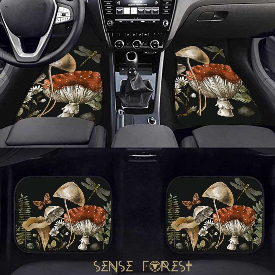 Forest Magic for Your Car: Woodland Mushroom Car Mats Non-slip ...