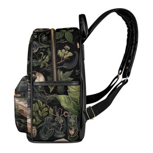 Cottagecore Dark Academia Witchcraft Backpack, Green Witch Spell Book ...