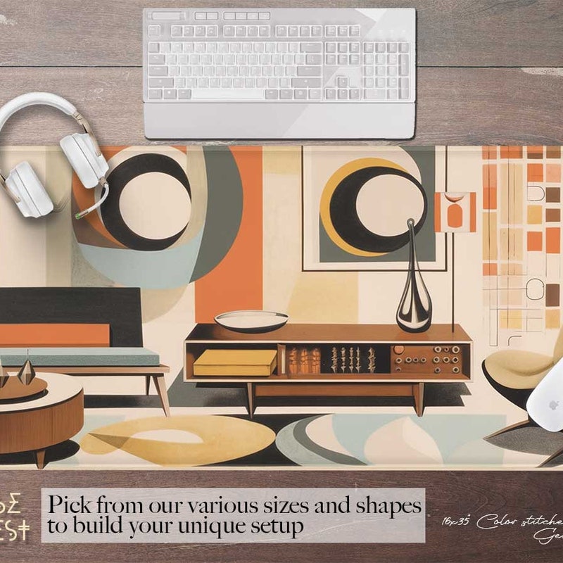 Mid Century Mouse Pad - Etsy