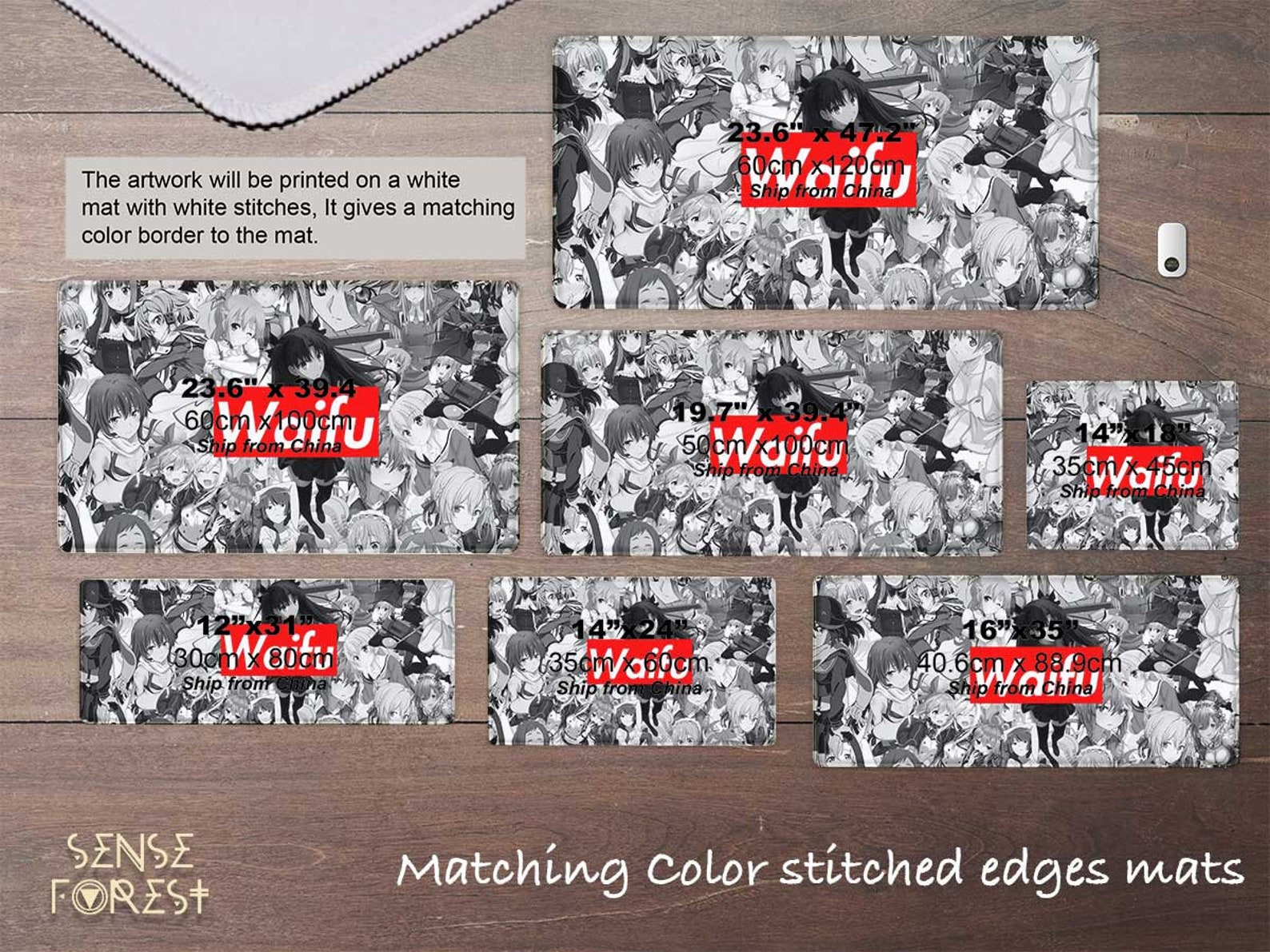 Kawaii Anime Girlfriends Waifu Large Mouse Pad Cute Gaming - Etsy