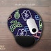 Kawaii Neon Vaporwave Mouse Pad, Cute Retro Lo Fi Gamer Ergonomic Gel ...