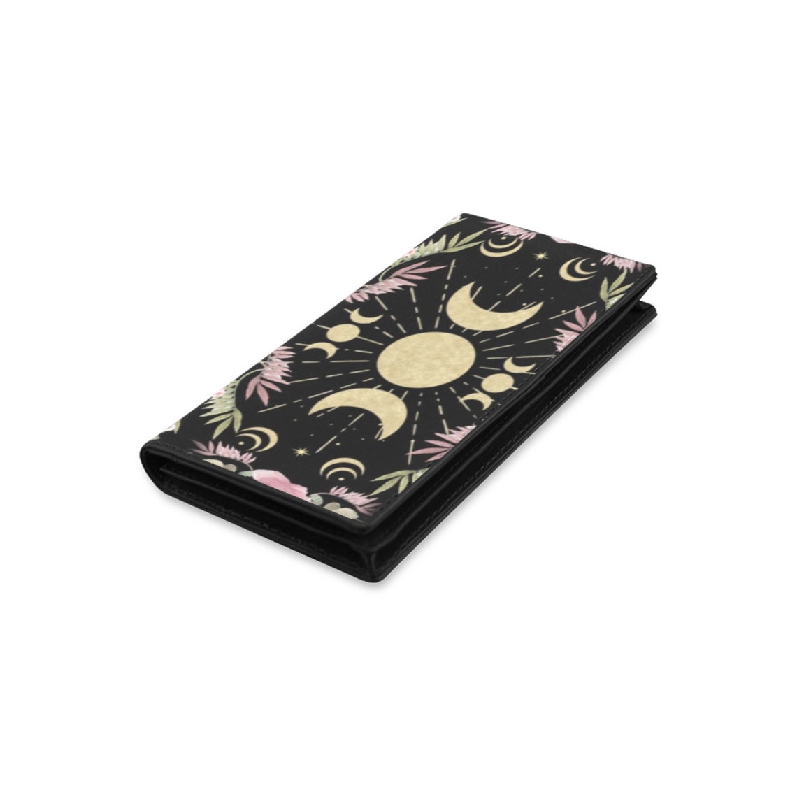 Cottagecore Boho Floral Triple Moon Bi-fold Wallet Witchy - Etsy