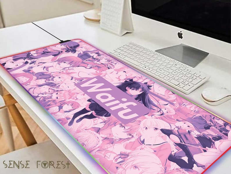 Kawaii Anime Girlfriends Waifu Large Mouse Pad Cute Gaming - Etsy