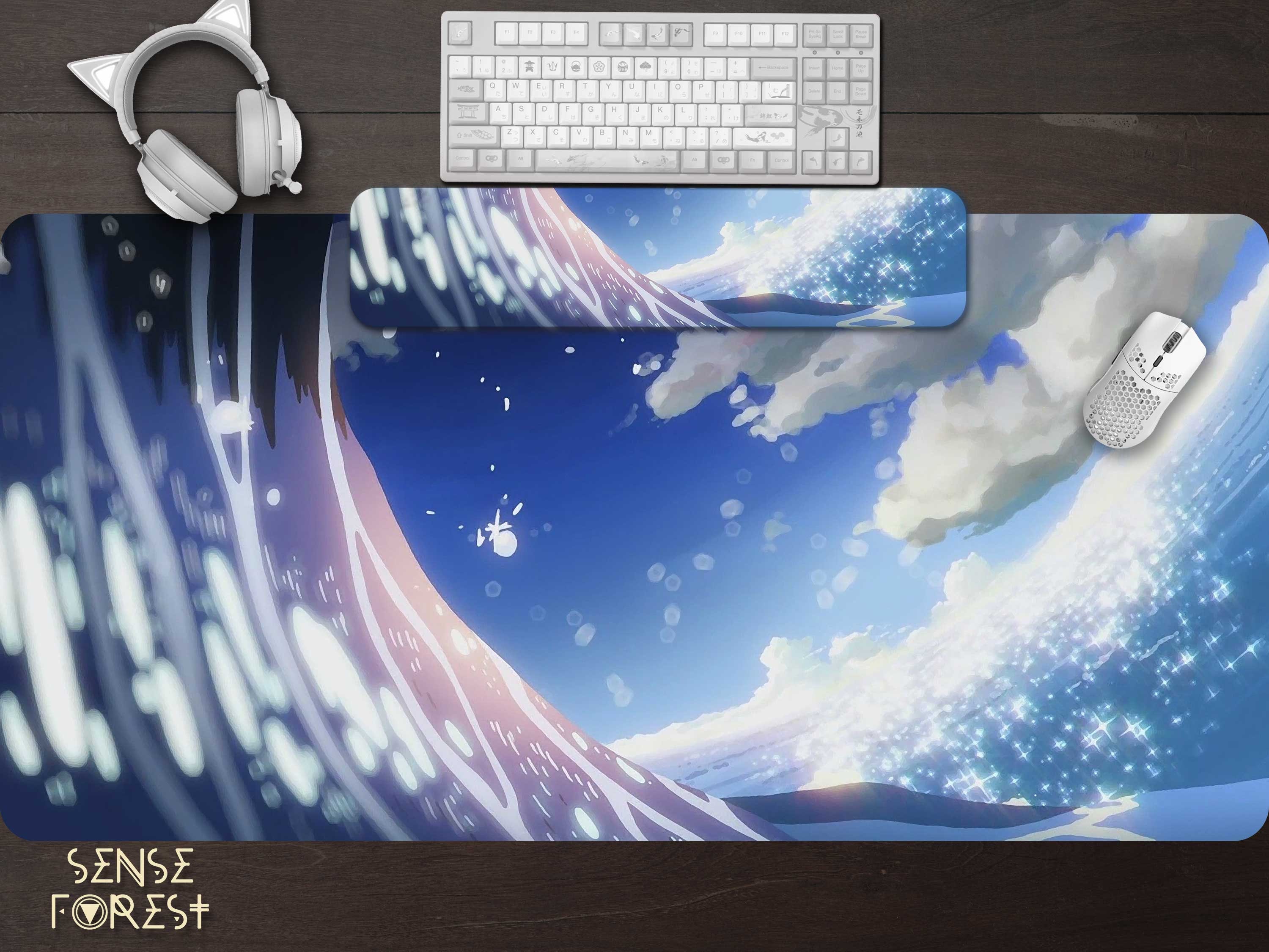 Keyboards & Mice XL Ocean Wave Desk Pad Computers & Peripherals etna.com.pe