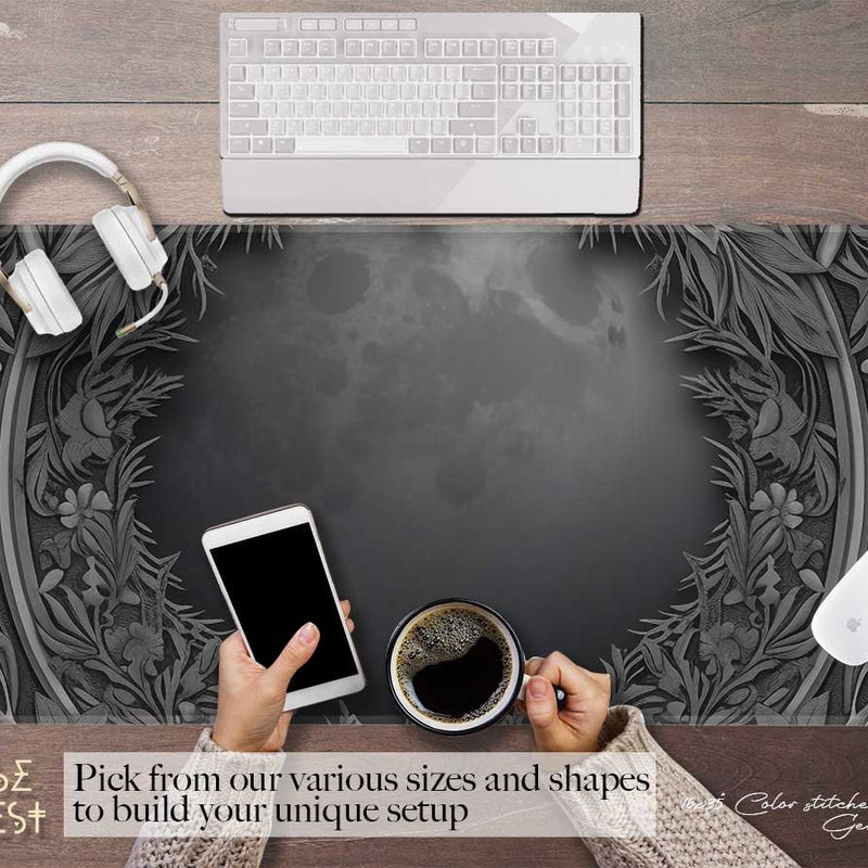 Grey Desk Mat - Etsy