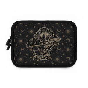 Celestial Magic Mushroom Mystical Laptop Sleeve, Cute Laptop Case iPad ...
