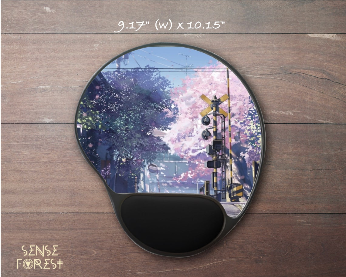 Kawaii Japanese Anime Mouse Pad Cute Sakura Ergonomic Gel Pad - Etsy