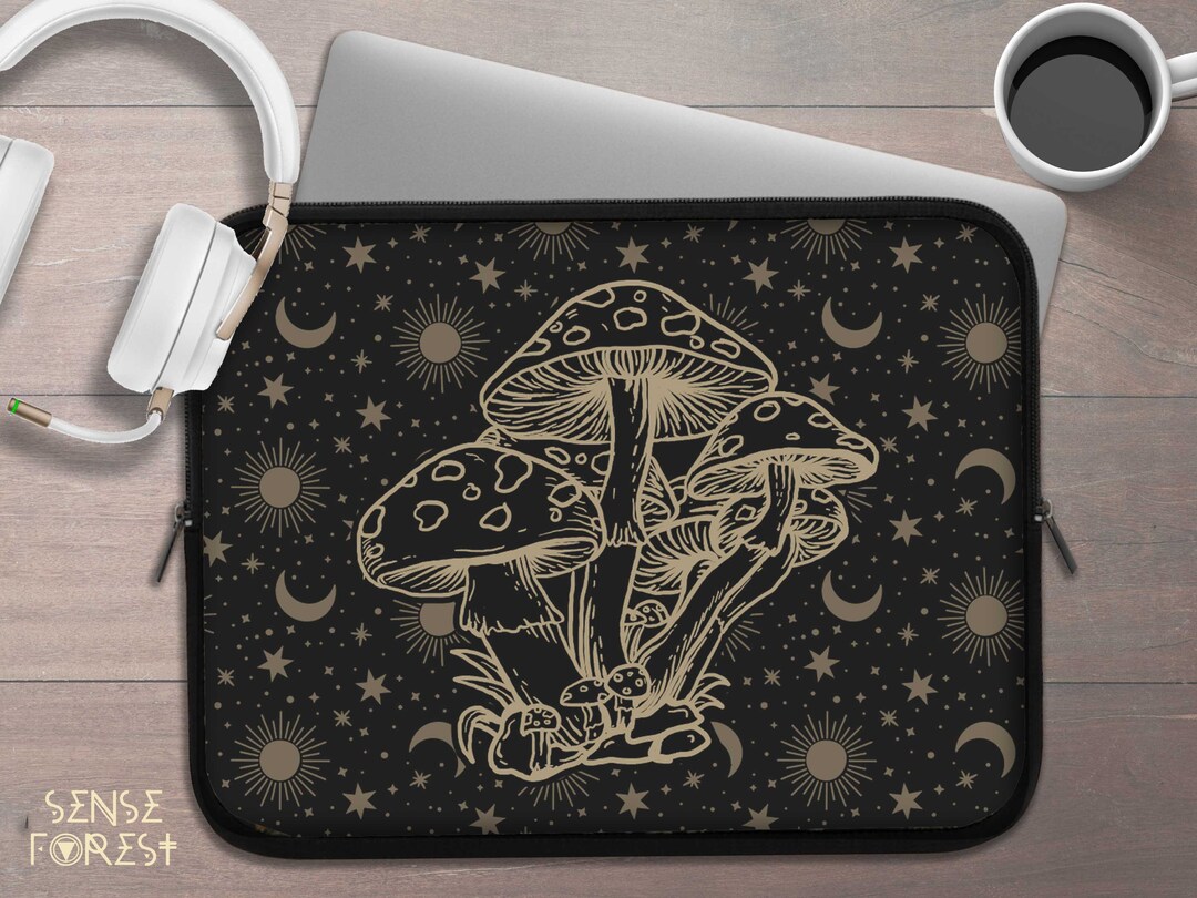 Celestial Magic Mushroom Mystical Laptop Sleeve, Cute Laptop Case iPad ...