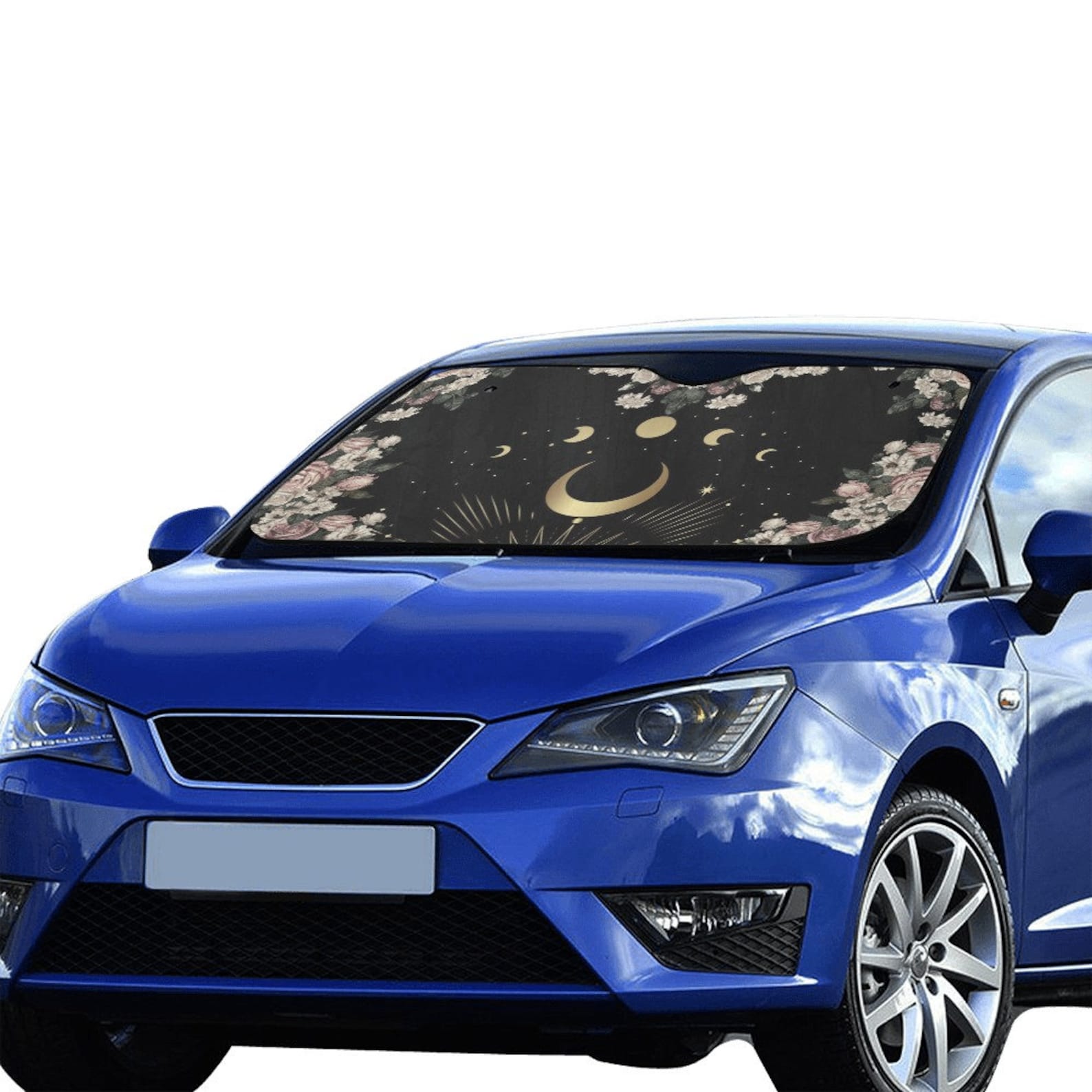 Witchy Moon Phase Car Sunshade for Windshield Mystical Cute - Etsy