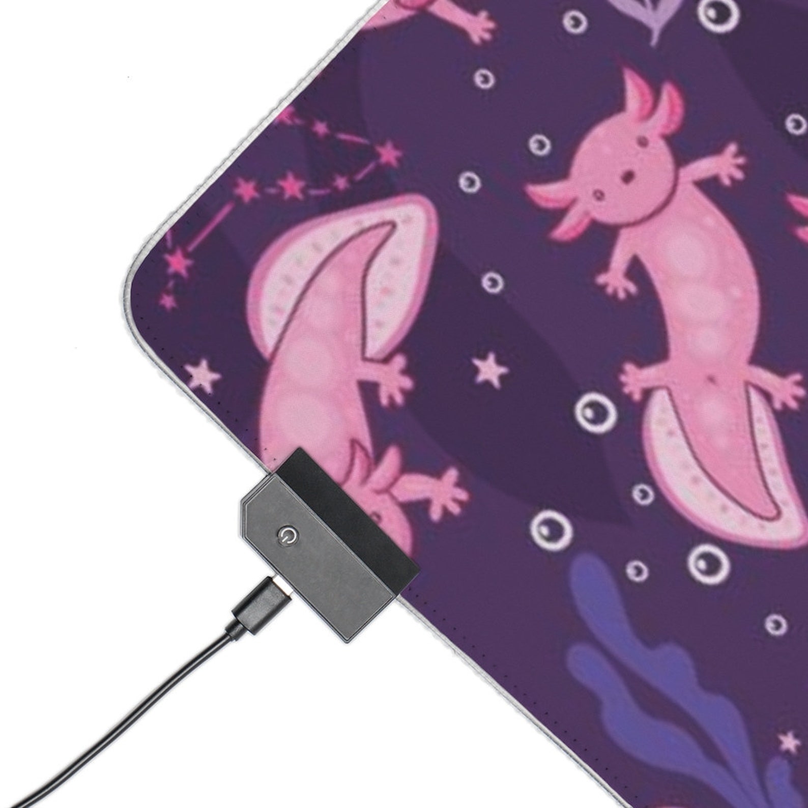 Kawaii Axolotl XXL RGB Gaming Mouse Pad Walking Fish Long RGB - Etsy