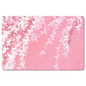 Japanese Pink Desk Mat, Cherry Blossom Cute Xxl Gaming Mouse Pad ...