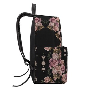 Cottagecore Whimsical Moon Phase Pink Rose Backpack, S M L Sizes, Boho ...