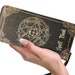 Black Spell Book Wallet Bi-fold Dark Magic Witchy Goth Long - Etsy