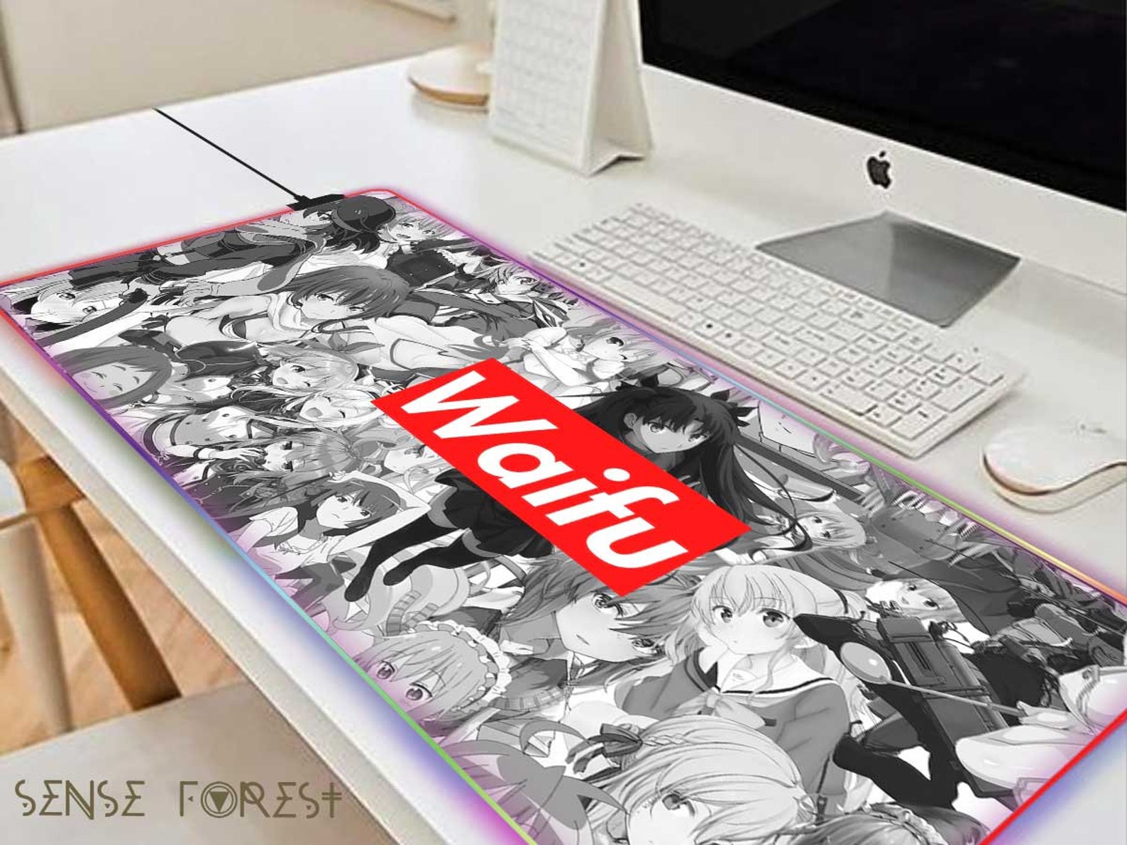 Kawaii Anime Girlfriends Waifu Large Mouse Pad Cute Gaming - Etsy