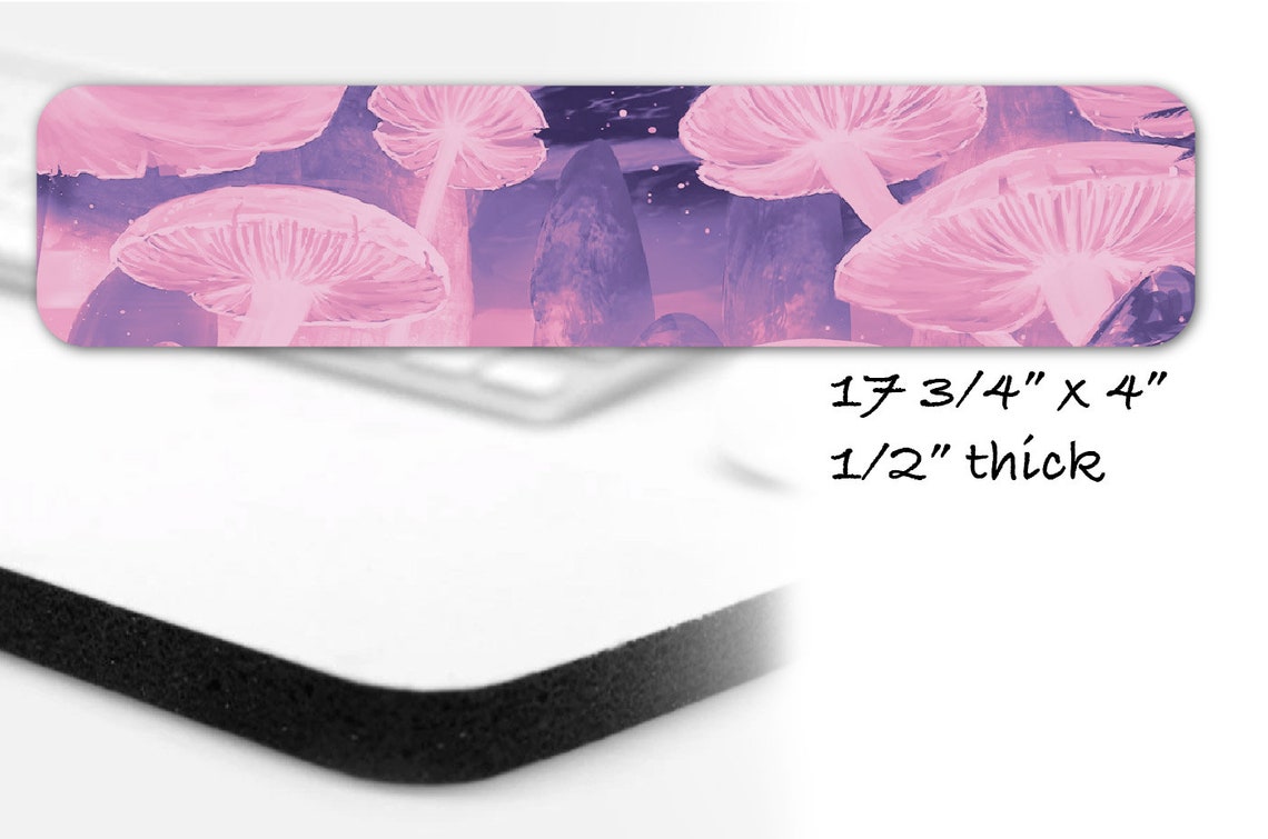 Kawaii Neon Pink Cyber Mushroom Mouse Pad Cute Fantasy - Etsy