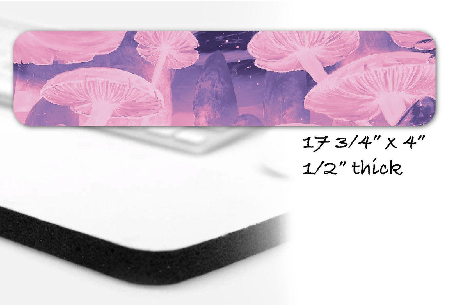 Kawaii Neon Pink Cyber Mushroom Mouse Pad Cute Fantasy | Etsy