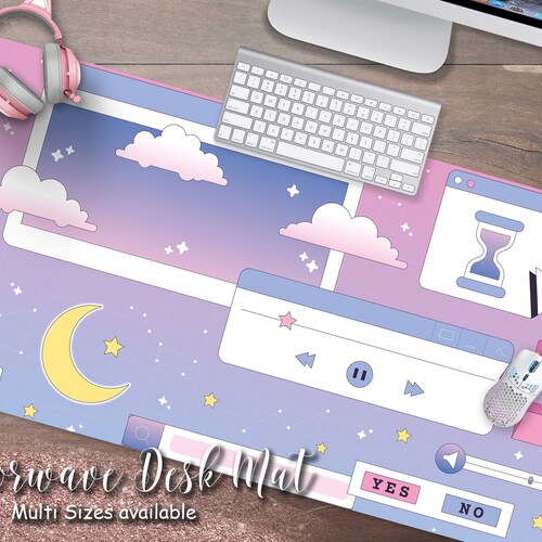 Cute Pink Cherry Blossom Kawaii Desk Pad Cute Mouse Pad - Etsy