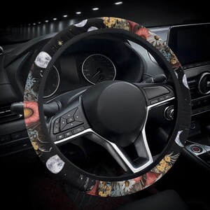 Boho Floral Moon Phase Car Sun Shade for Windshield, Cottagecore Moon ...