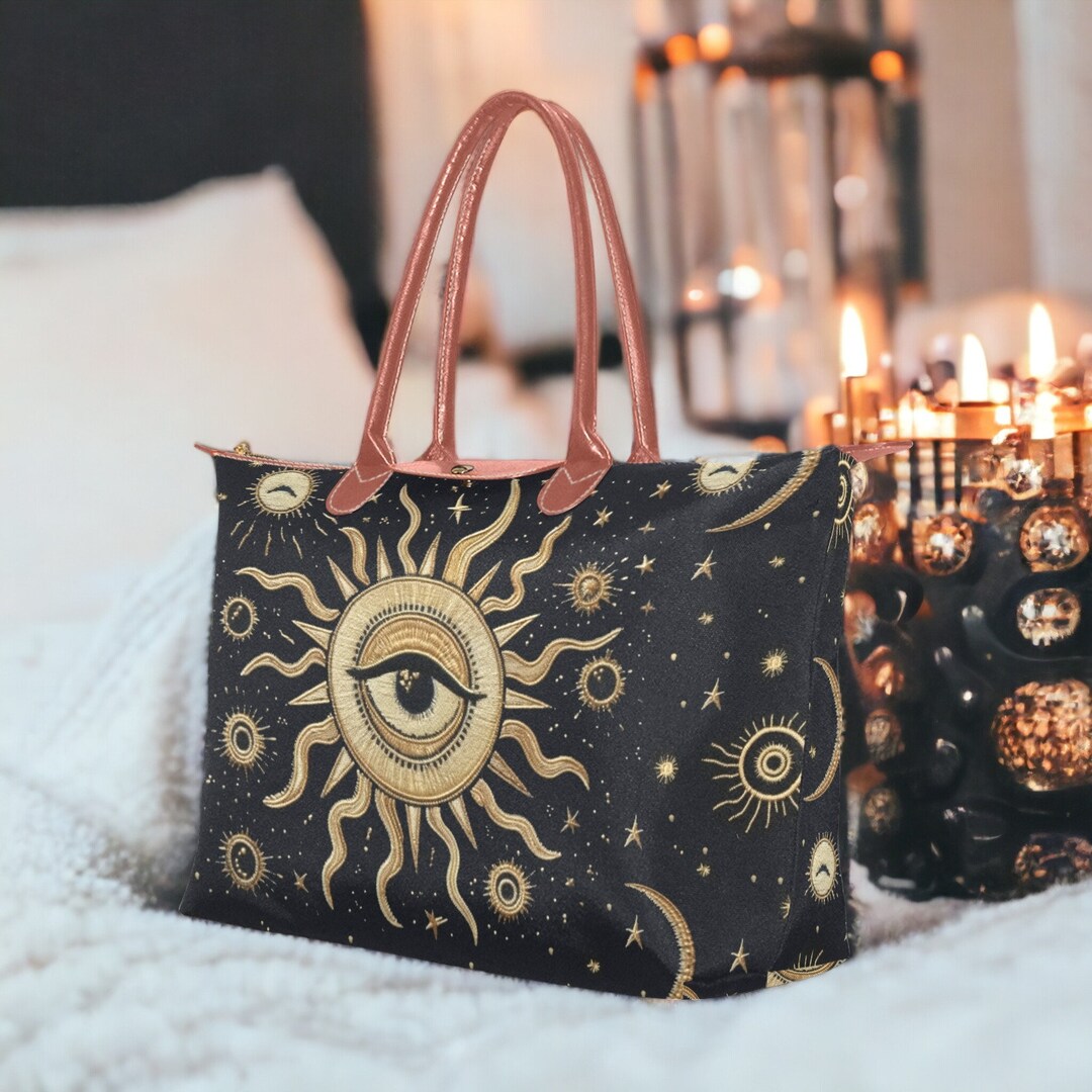 Dark Cottagecore Witchy Tapestry Handbag Celestial Sun Moon - Etsy