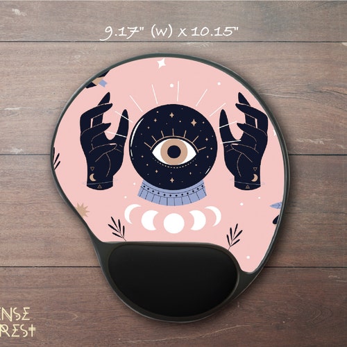 Pink Witch Ergonomic Gel Pad Mouse Pad Moon Phase Magic - Etsy