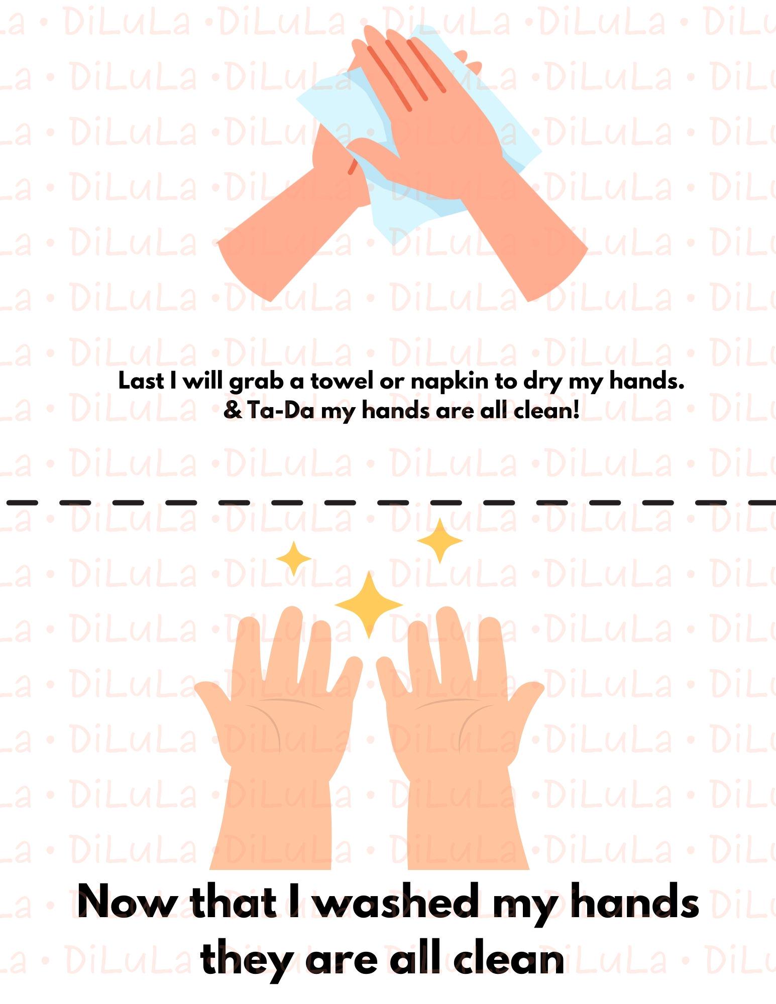 Hand Washing Social Story With a Hand Washing Checklist to Be Used as a ...