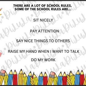 My School Social Story - Etsy