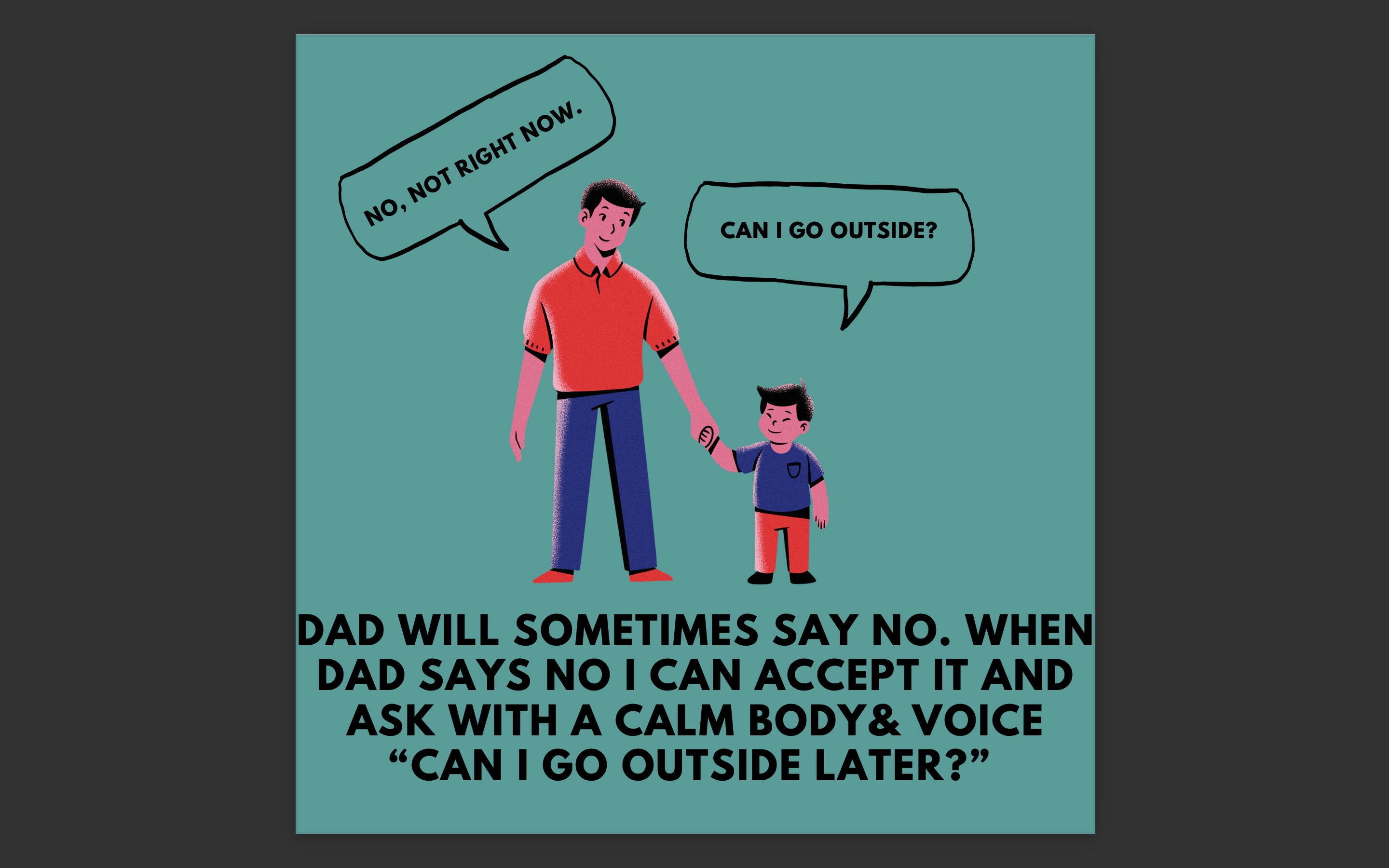 Social Story: Accepting No - Etsy