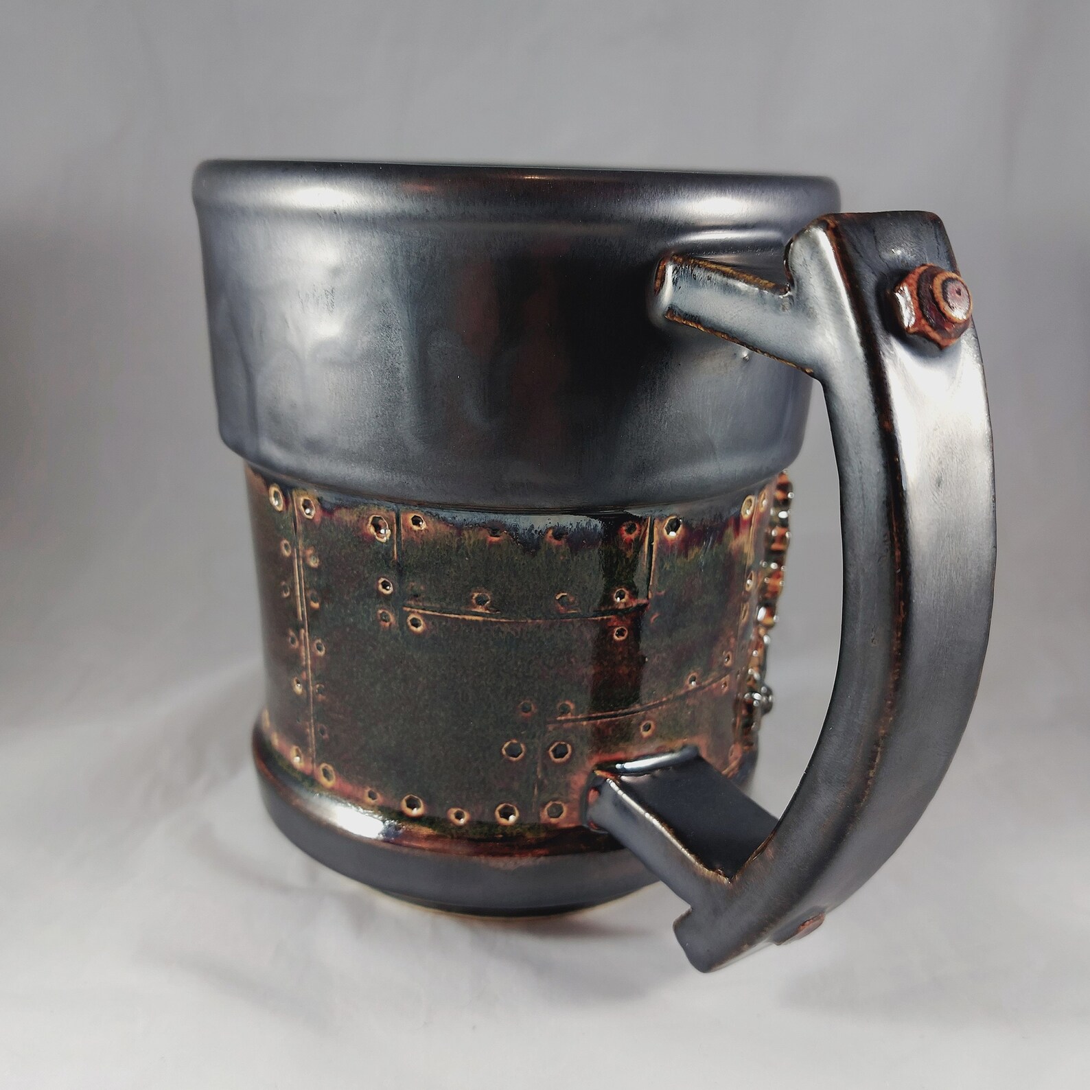 Steampunk Pottery Mug - Etsy