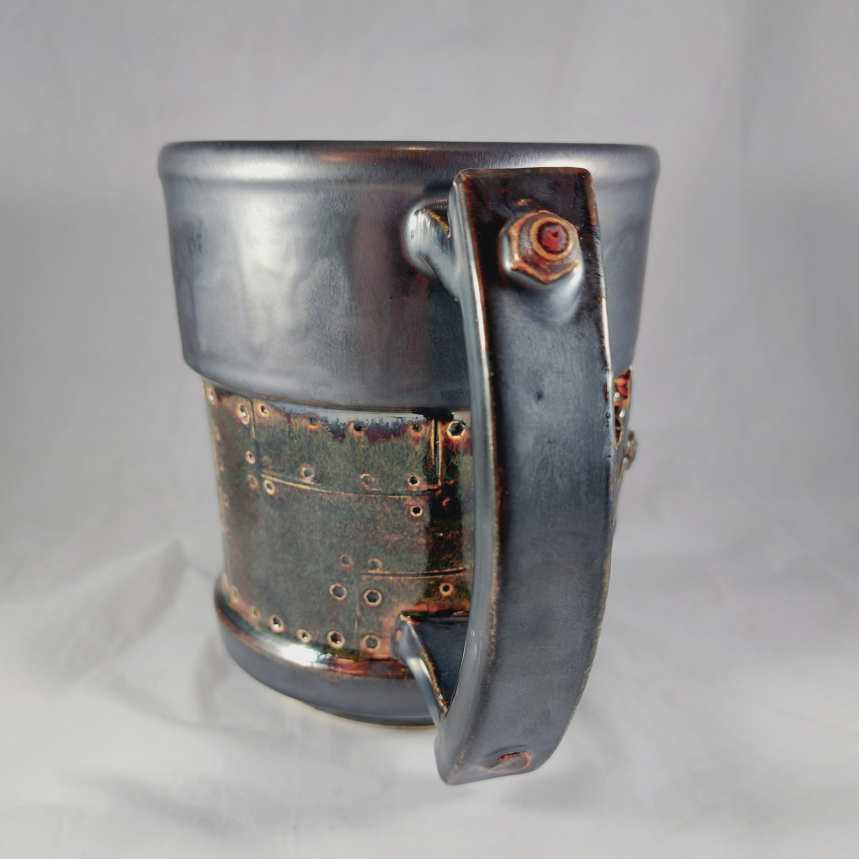 Steampunk Pottery Mug - Etsy