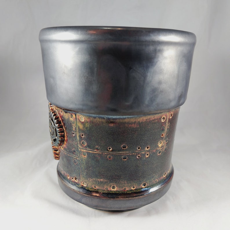 Steampunk Pottery Mug - Etsy