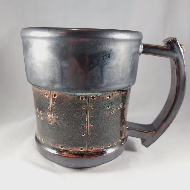 Steampunk Pottery Mug - Etsy