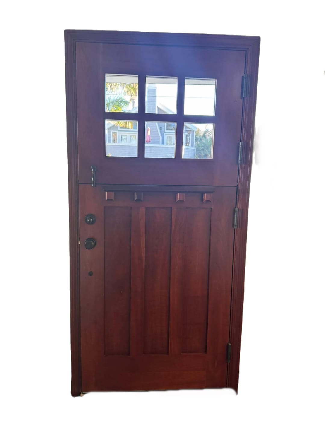 Solid Wood Mission Style Entry Dutch Door Six Light - Etsy