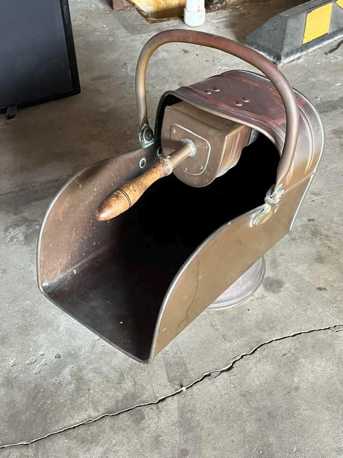 Antique Copper Coal Scuttle & Shovel - Etsy